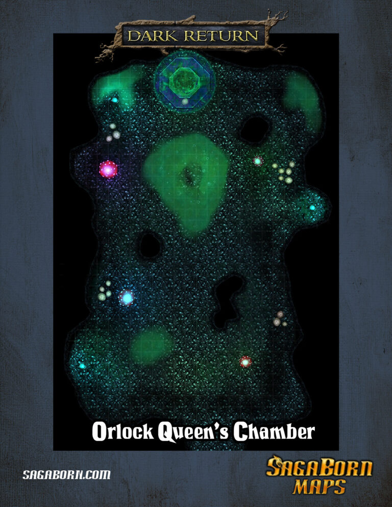 Map - Orlock Queen's Chamber - SagaBorn