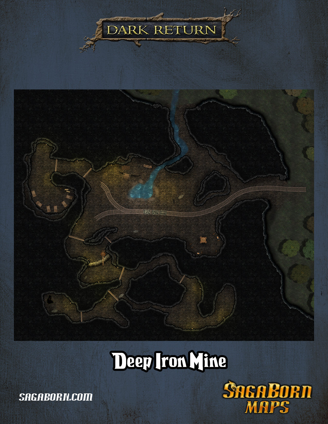 Map - Deep Iron Mine - SagaBorn