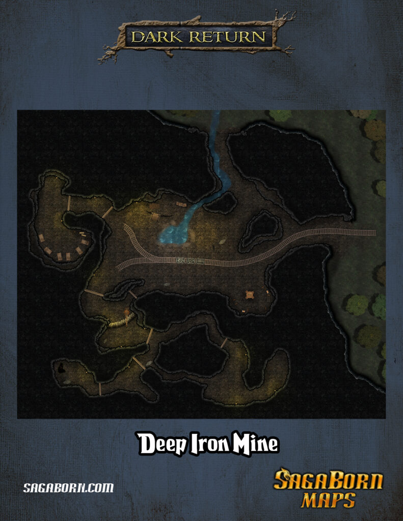 Map - Deep Iron Mine - SagaBorn